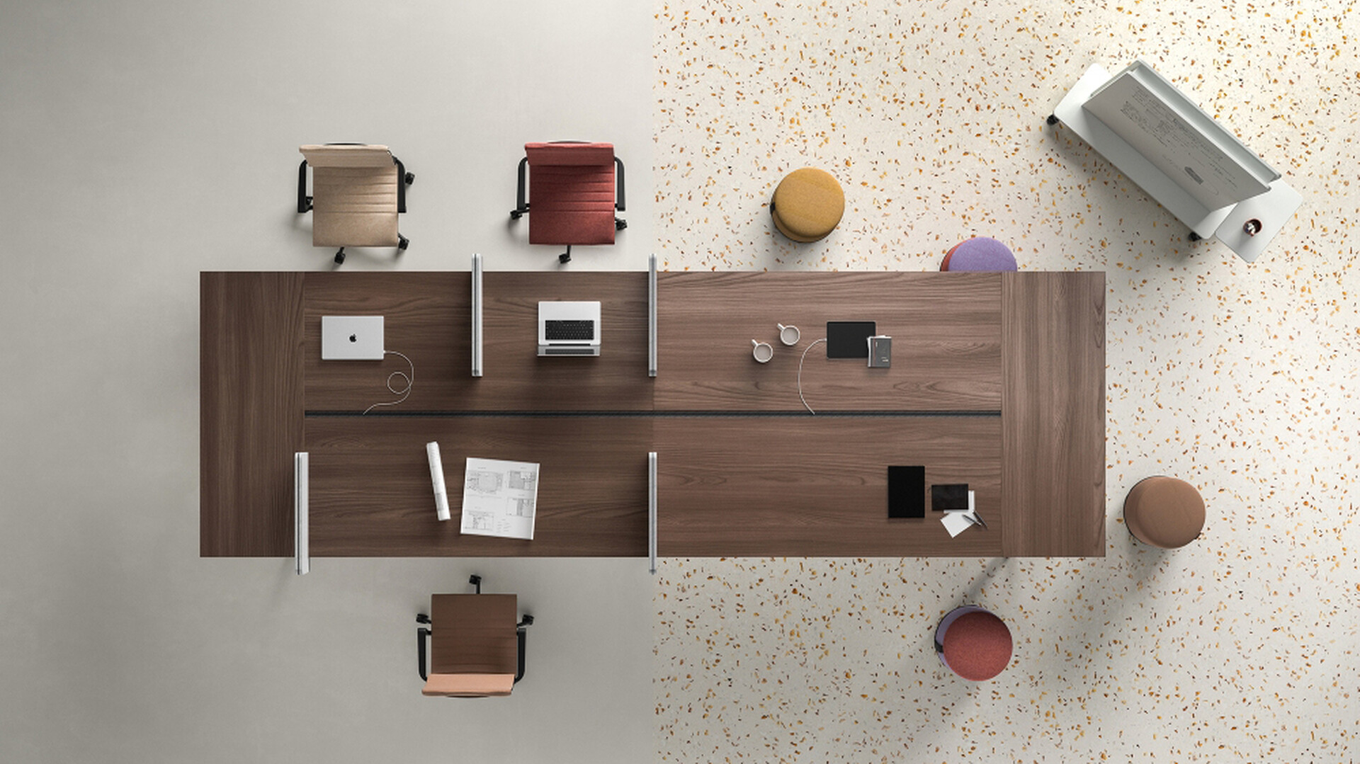 Bralco Take-Off Rectangular Conference Table | Hunts Office