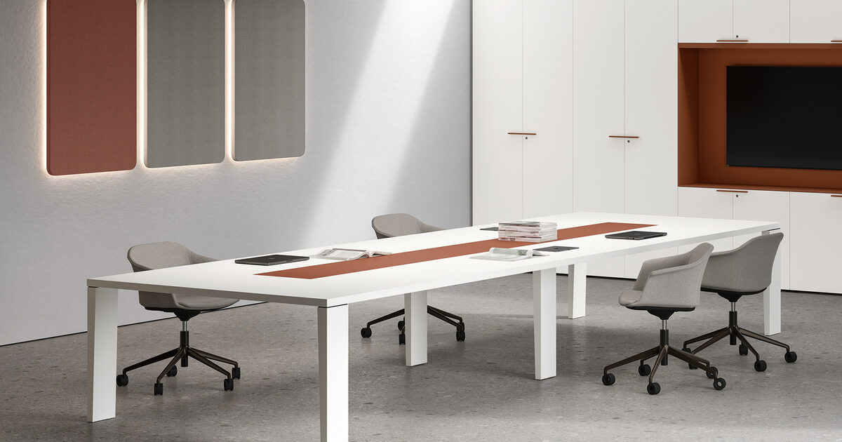 Bralco Sile 4 Rectangular Conference Table | Hunts Office
